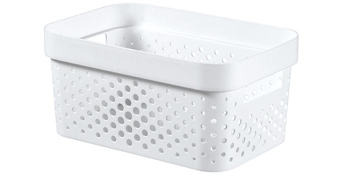 Curver infinity box dots 4,5L wit - 100% recycled | Cilgro B.V.